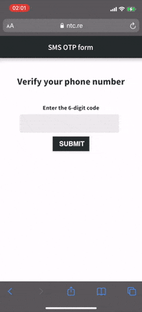 Creating a SMS OTP form | Notificare