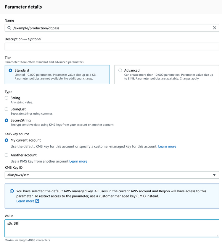 Using Parameter Store With Node Notificare
