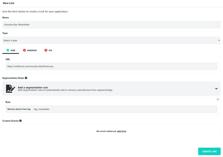 Email Opt-Out Using Links | Notificare