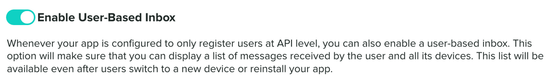 Getting started with a User-Based Inbox | Notificare