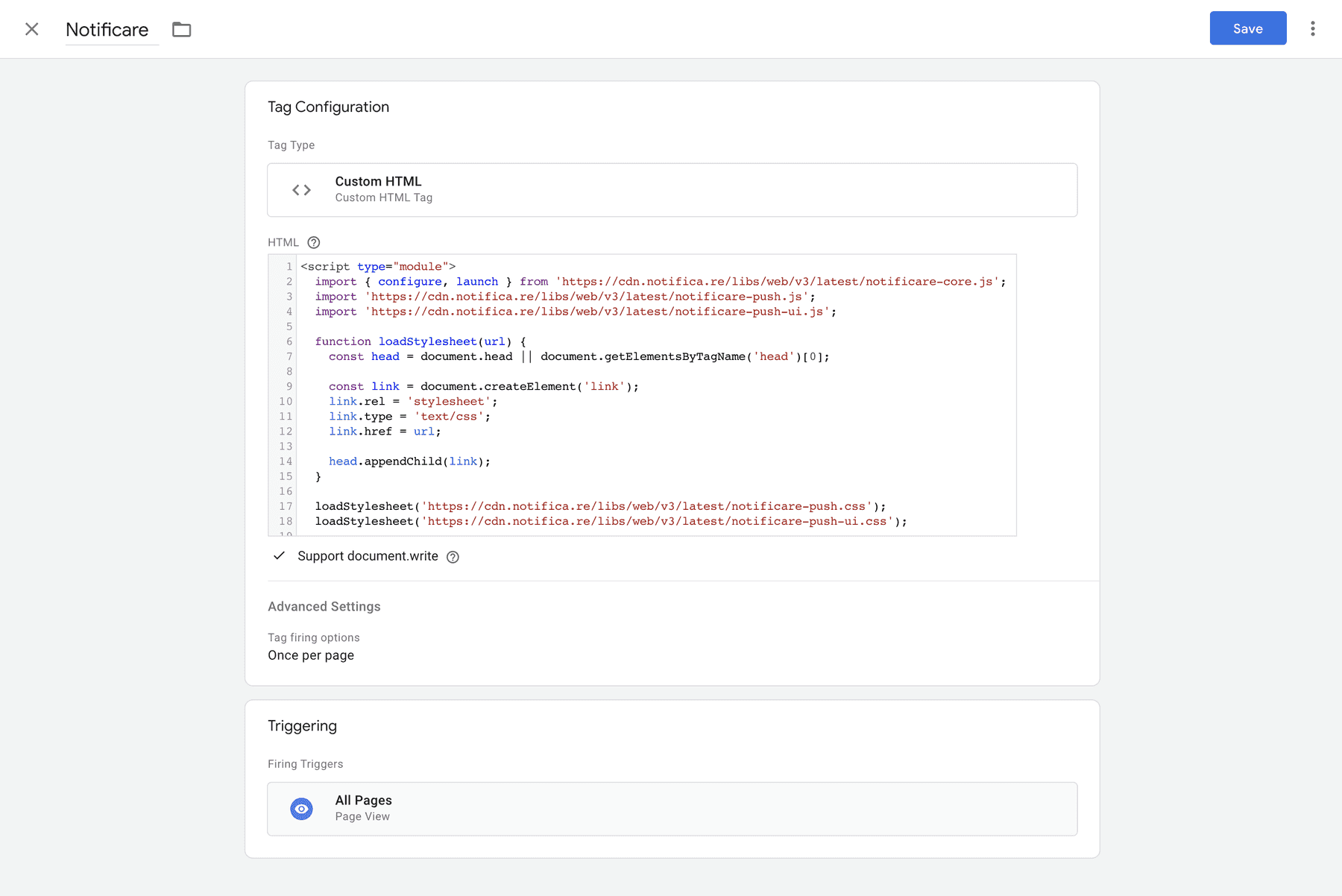Implementing Notificare with GTM | Notificare